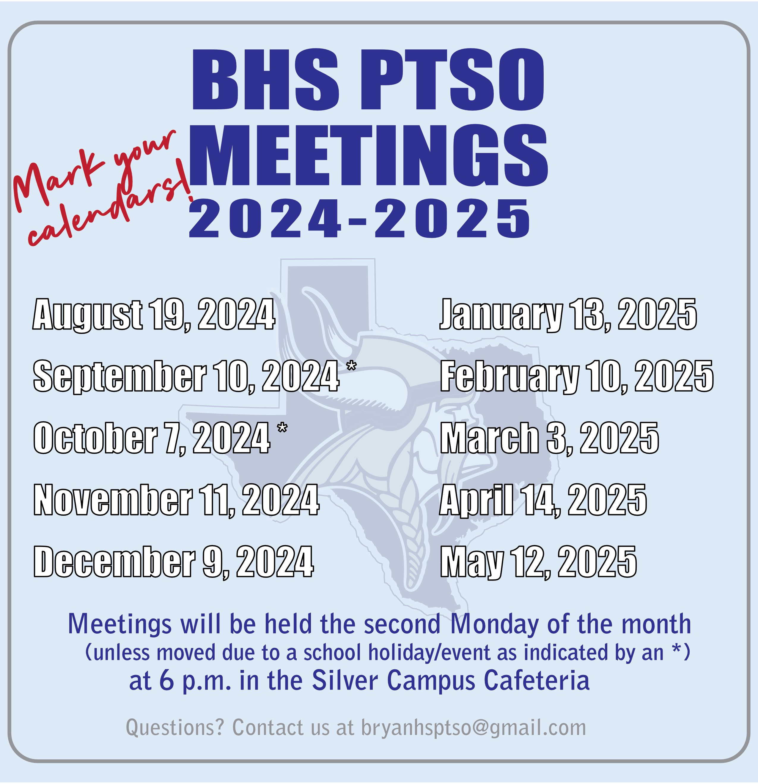 Meetings – Bryan High School PTSO
